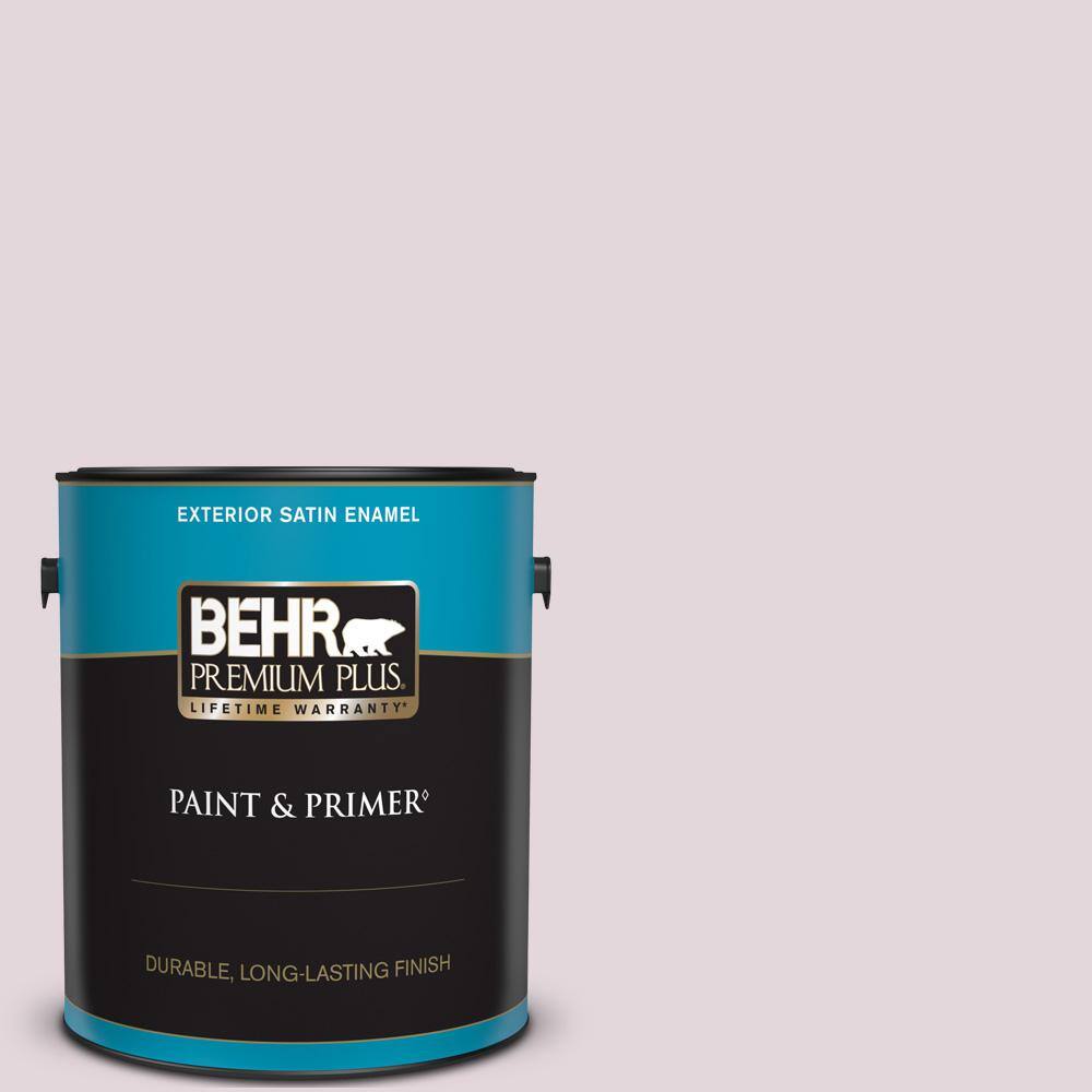 BEHR PREMIUM PLUS 1 gal. #S110-1 Secret Scent Satin Enamel Exterior ...