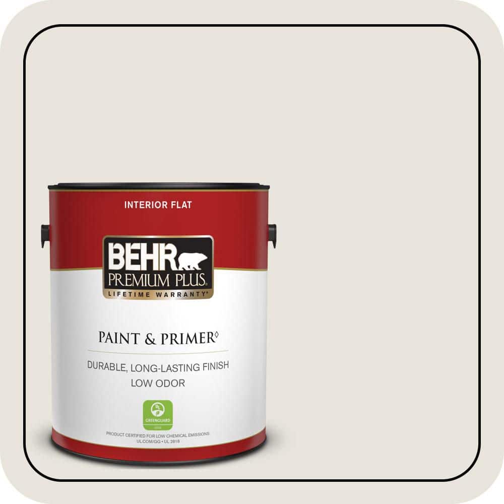 BEHR PREMIUM PLUS 1 gal. #790C-1 Irish Mist Flat Low Odor Interior ...