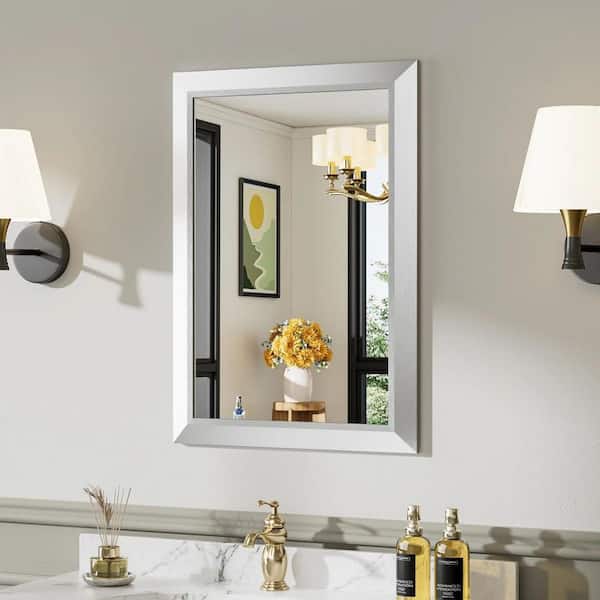 KIOTEE 20 in. W x 28 in. H Rectangular Framed French Cleat Wall Mounted ...