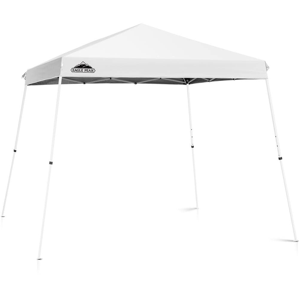 EAGLE PEAK 11 ft. x 11 ft. Outdoor Portable Slant Leg Pop-up Canopy ...