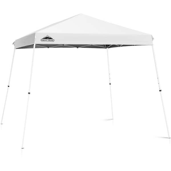 EAGLE PEAK 11 ft. x 11 ft. Outdoor Portable Slant Leg Pop-up Canopy ...