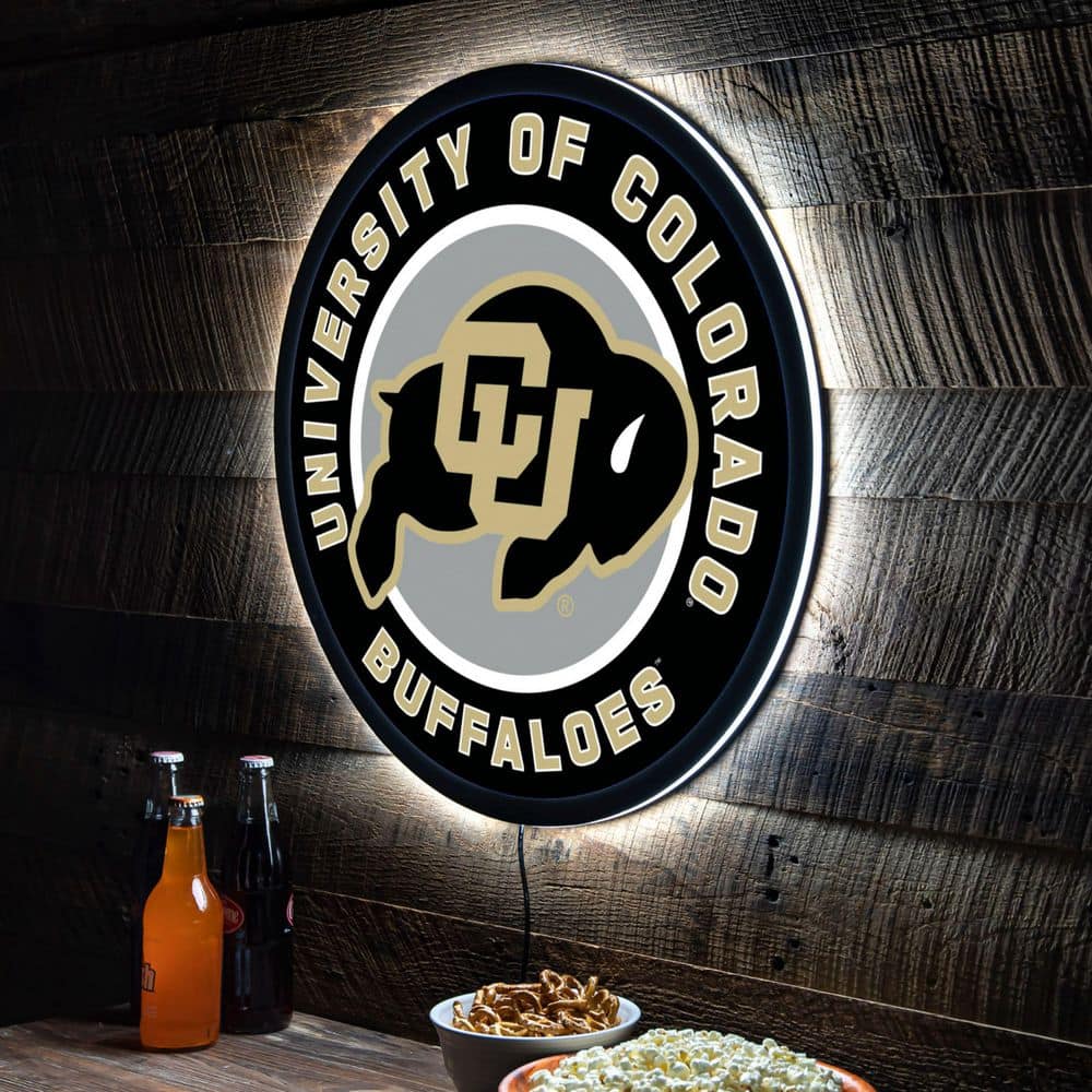 Evergreen University of Colorado Round 23 in. Plug-in LED Lighted Sign ...