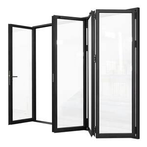 ARK DESIGN 120 in. x 96 in. Left Swing/Outswing Double Tempered Glass ...