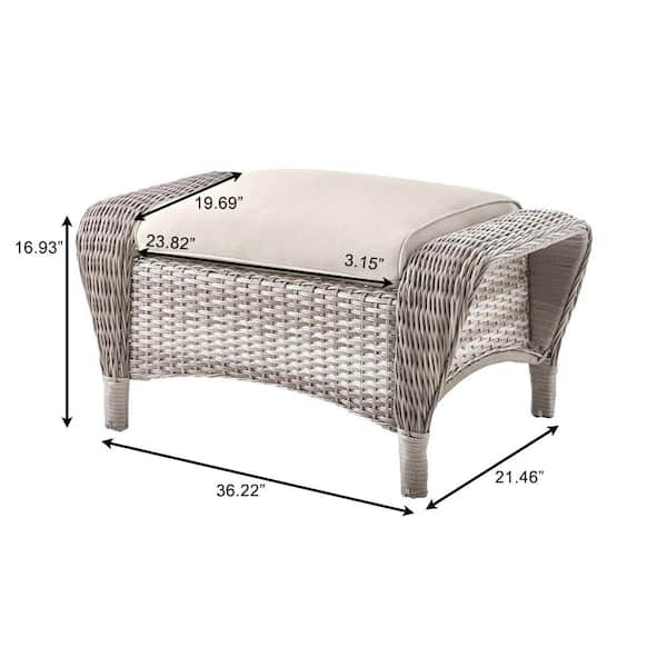 Hampton bay ottoman cushion store