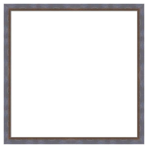 Amanti Art 2-Tone Blue Copper 26 in. x 26 in. Wood Framed Dry Erase ...