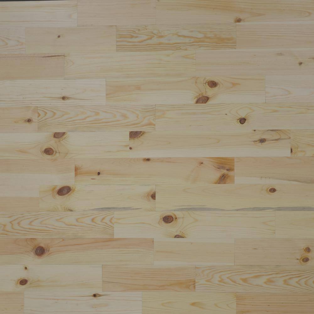 Timberchic 1/8 in. x 4 in. x 12-42 in. Pine Peel and Stick Blonde ...