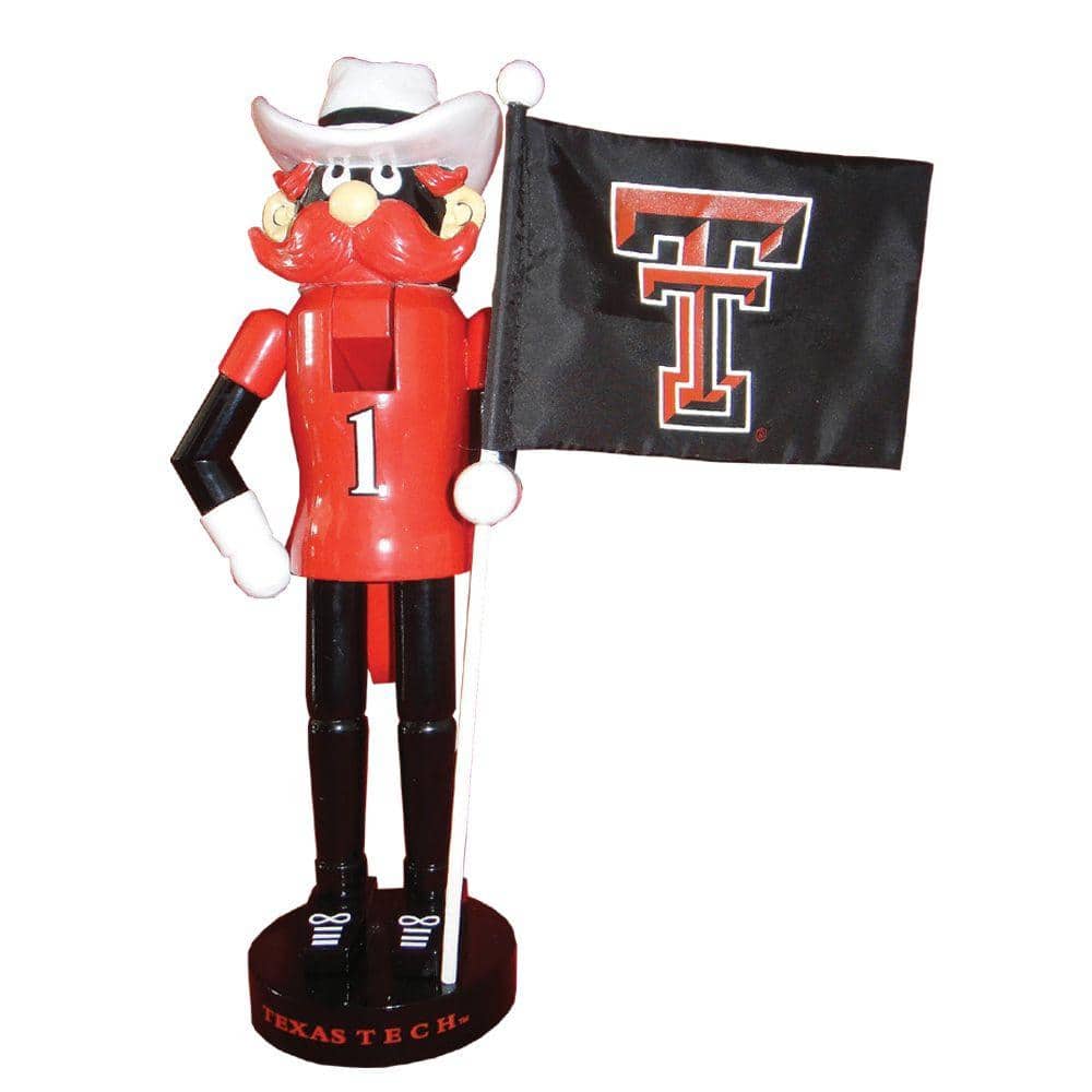 Santa's Workshop 12 in. Texas Tech Mascot Nutcracker with Flag-TXR092 ...