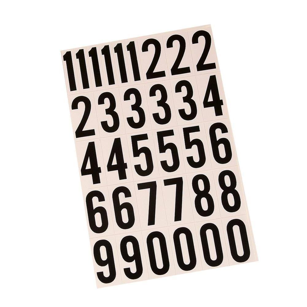 HY-KO 2 in. Goldf Vinyl Numbers Set with a white background MM-7N - The ...