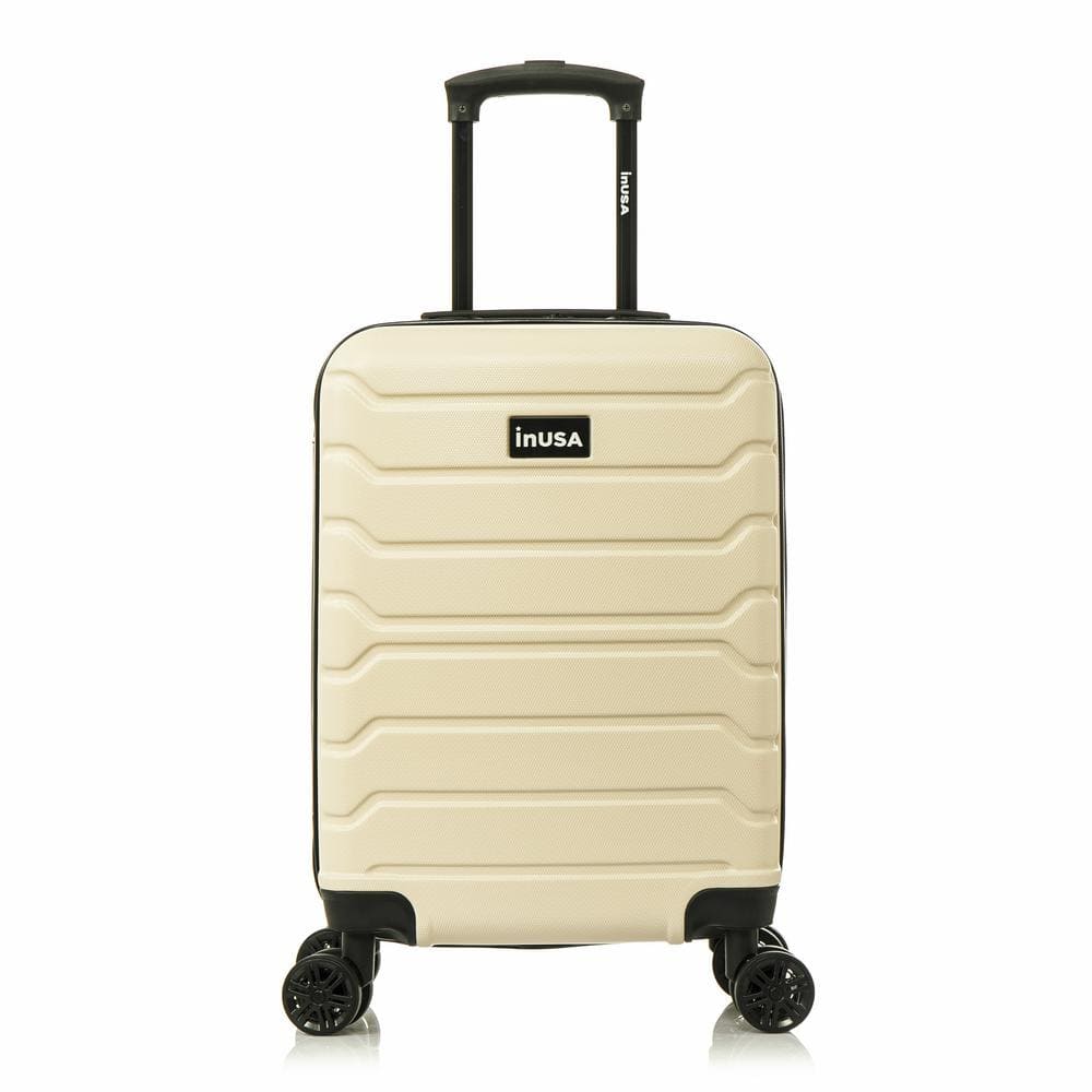 InUSA Trend Lightweight Hardside Spinner Luggage 20 in. Carry-on Sand ...