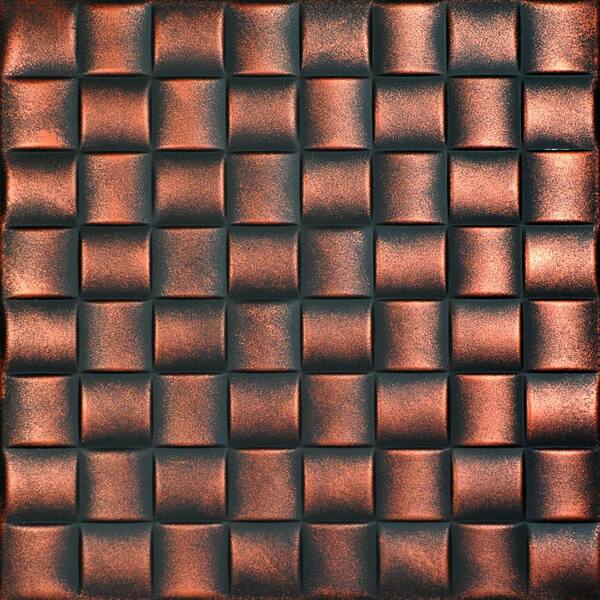 A La Maison Ceilings Cobblestone Black Copper 1.6 ft. x 1.6 ft ...