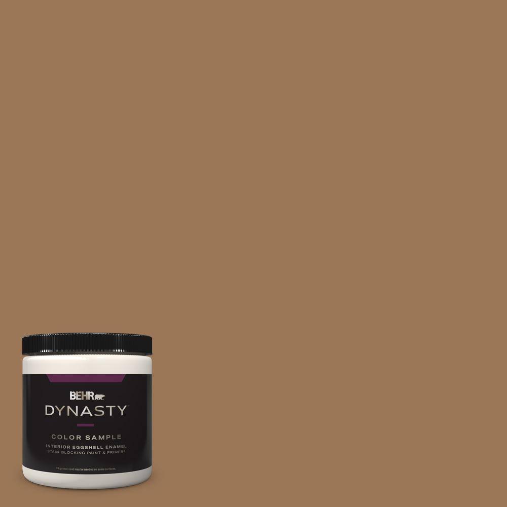BEHR DYNASTY 8 oz. #PPU4-02 Coco Rum Eggshell Enamel Stain-Blocking ...