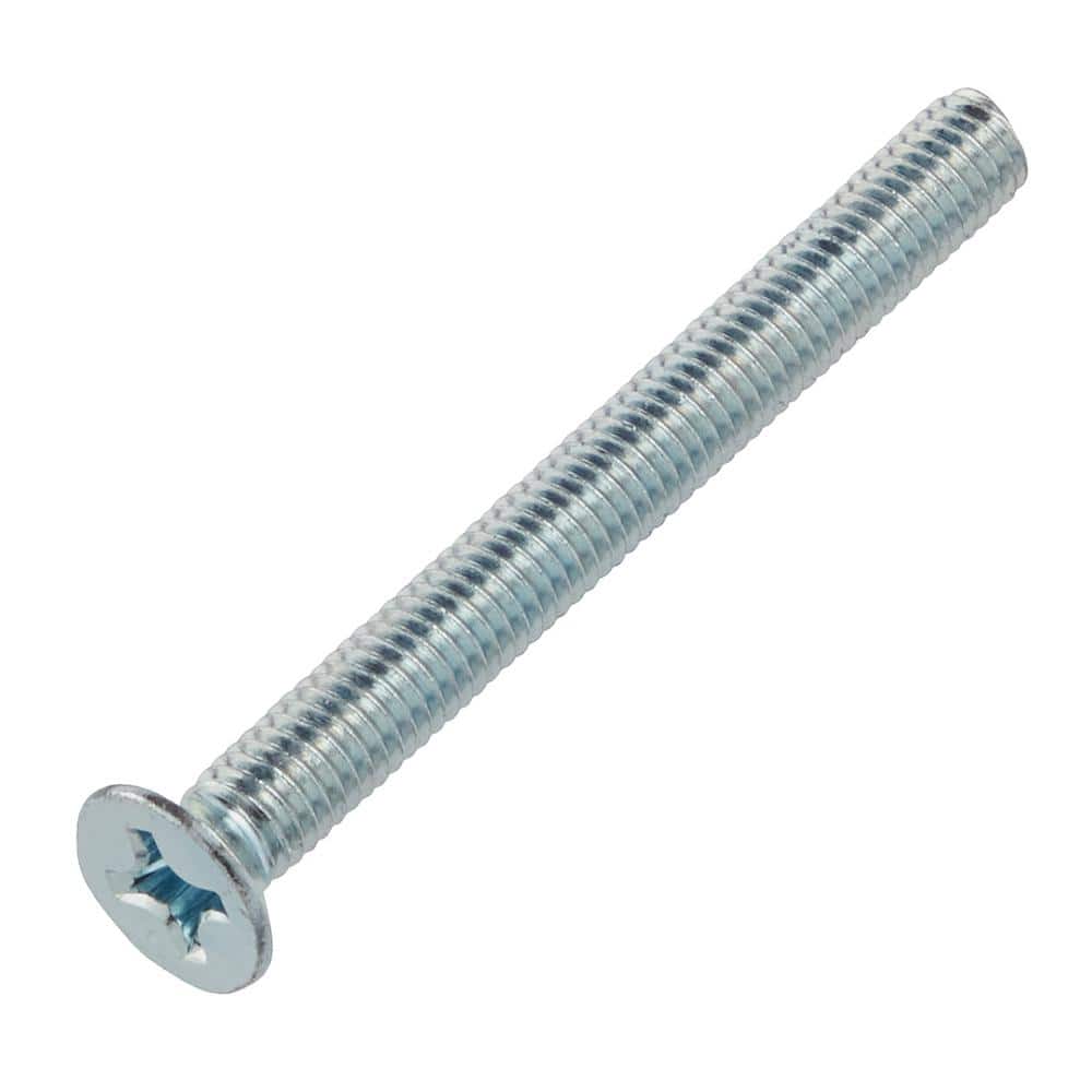 Everbilt M6-1.0x70mm Zinc Flat Head Phillips Drive Machine Screw 1 ...