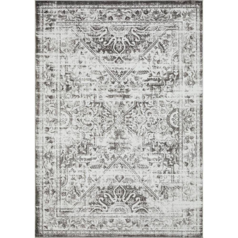 LOOMAKNOTI Rhane Aliziaz Cream 9 ft. 10 in. x 12 ft. 10 in. Oriental ...
