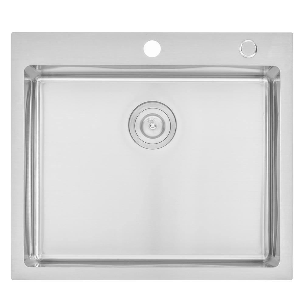 EModernDecor Drop In Topmount 16 Gauge Stainless Steel 25 In X 22 In EModernDecor Drop In Topmount 16 Gauge Stainless Steel 25 In X 22 In