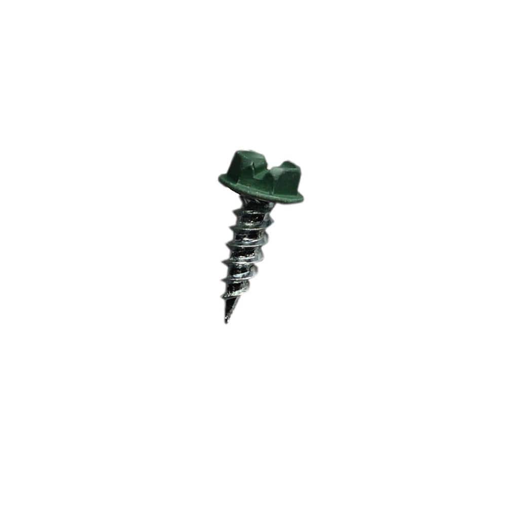 Spectra Pro Select Spectra 8 x 1/2 in. Forest Green Zip Screw (10-Pack ...
