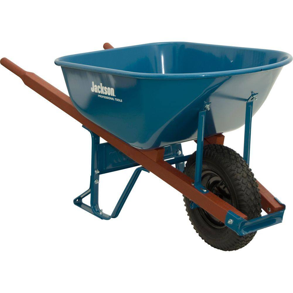 Jackson 6 cu. ft. Contractor Wheelbarrow M6KBUT11 - The Home Depot