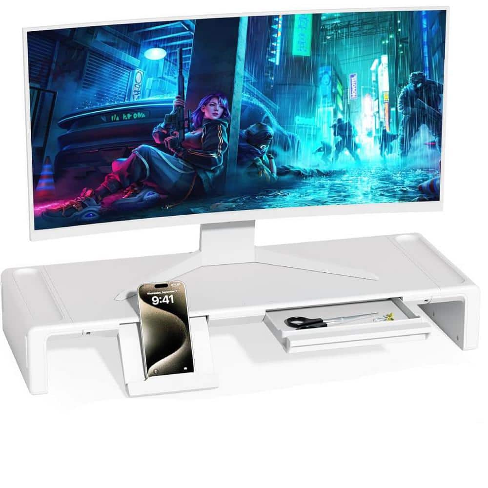 Yichuhaoxi Monitor Stand Riser, Foldable Computer Monitor Riser ...