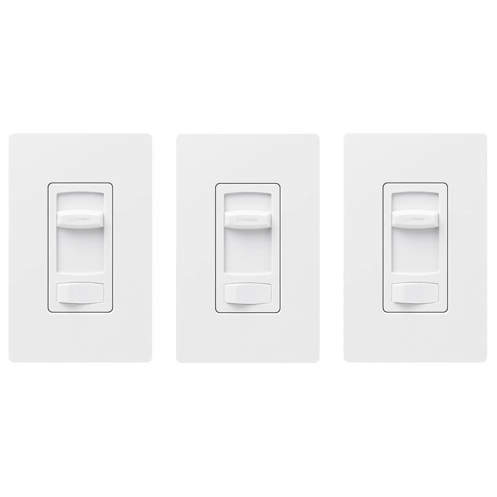 Lutron Skylark Contour LED+ Dimmer Switch w/Wallplate for LED Bulbs ...