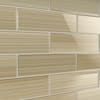 Bodesi Cupatea 4 in. x 12 in. Glass Tile for Kitchen Backsplash and ...