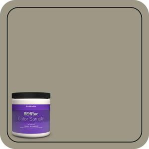BEHR ULTRA 5 gal. #PPU8-20 Dusty Olive Extra Durable Satin Enamel ...