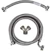 CERTIFIED APPLIANCE ACCESSORIES 5 ft. Braided Stainless Steel Steam ...