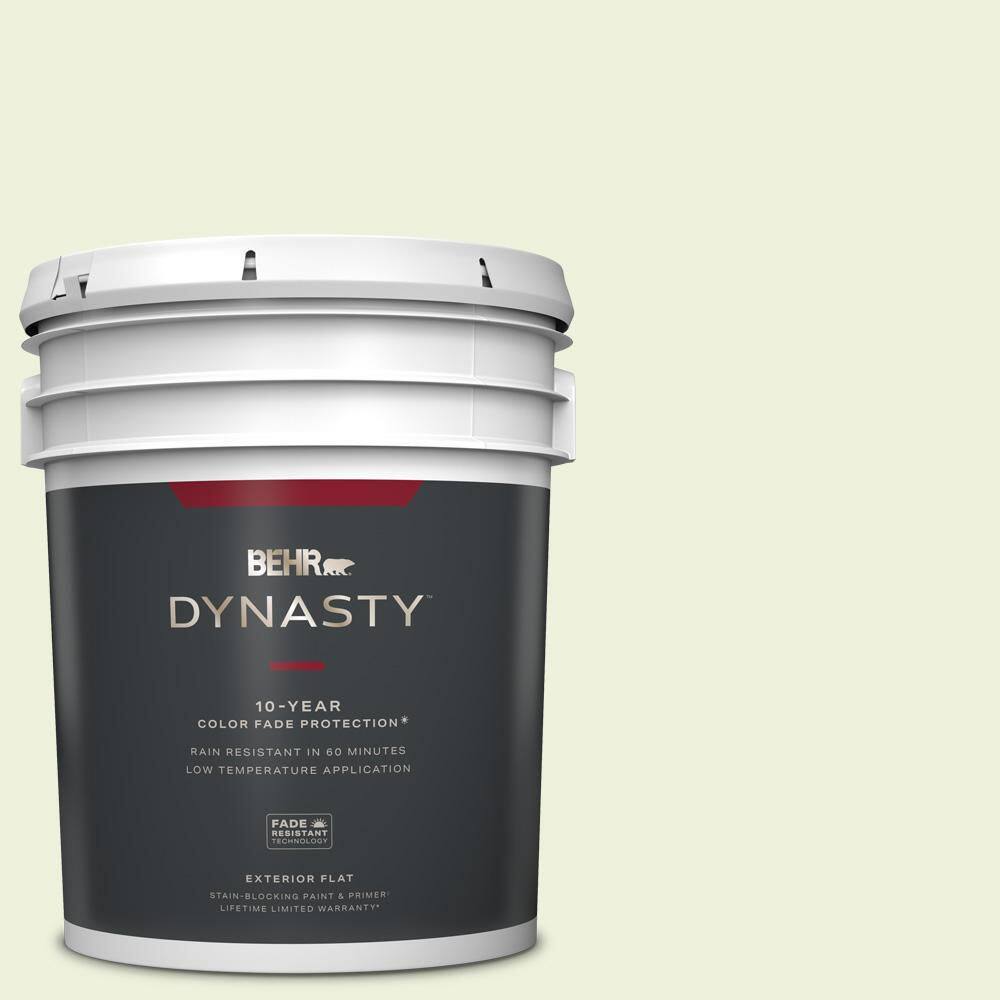 BEHR DYNASTY 5 gal. #P370-1 Moths Wing Flat Exterior Stain-Blocking ...