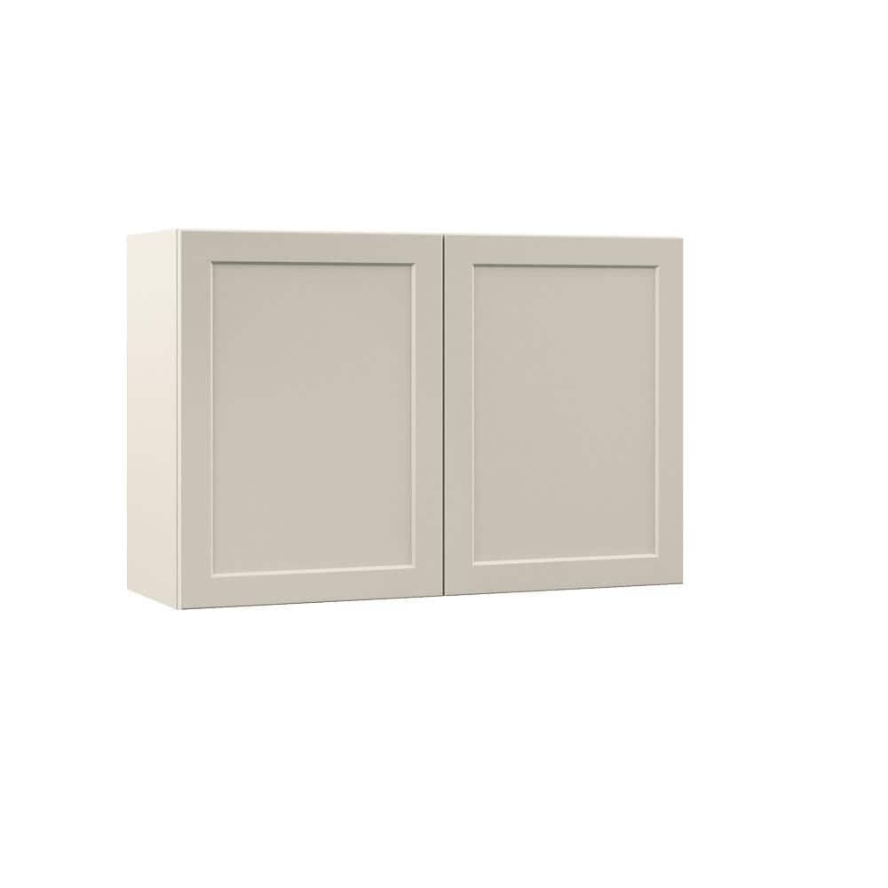 Hampton Bay Designer Series Melvern 36 in. W x 12 in. D x 24 in. H Assembled Shaker Wall Bridge ...