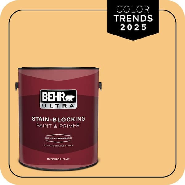 BEHR ULTRA 1 gal. #PPU6-07 Jackfruit Extra Durable Flat Interior Paint ...