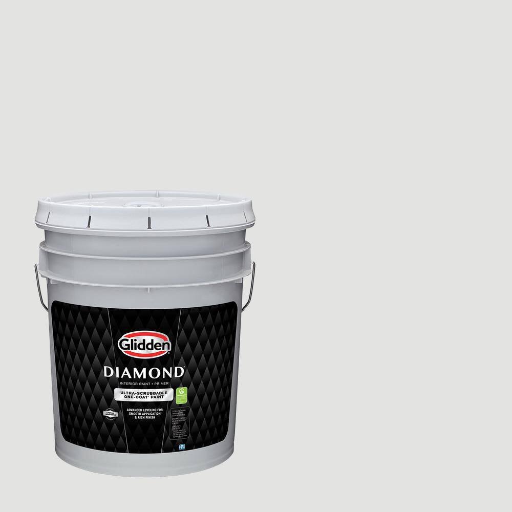 Glidden Diamond 5 gal. PPG1001-2 Aria Ultra-Flat Interior Paint with ...