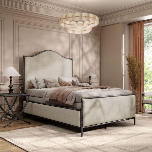 Furniture of America Parto Gray Modern Forged Metal Frame Full ...