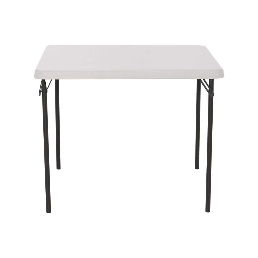 Lifetime 37 in. Commercial Almond Square Resin Table 80829 - The Home Depot
