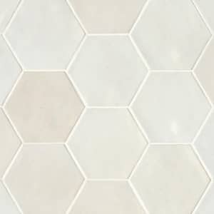 Bedrosians Celine Hexagon 4 in. x 5 in. Matte Taupe Porcelain Floor ...