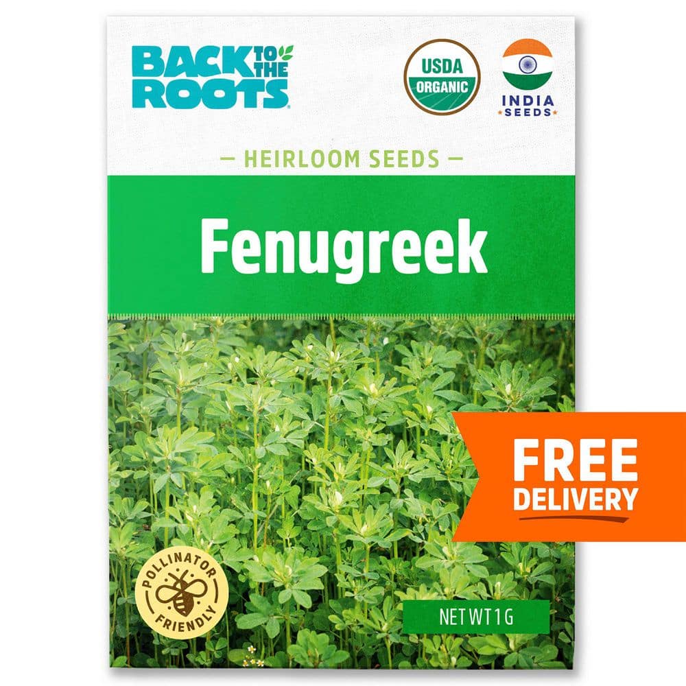 Back to the Roots Organic Fenugreek Heirloom Herb Seeds 46111 - The ...
