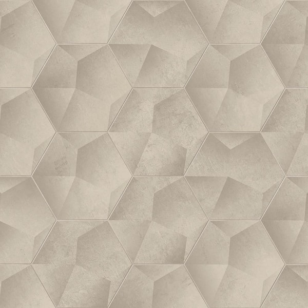 Corso Italia Hexagon Pebble Diamond Matte 8.5 in. x 10 in. Concrete ...