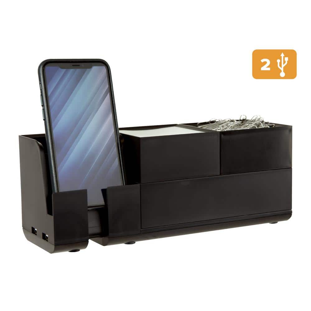 Konnect Desk Organizer and Charging Station, 2 USB Nepal | Ubuy