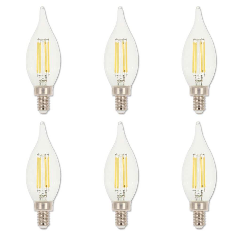 Westinghouse 60-Watt Equivalent CA11 Dimmable Clear E12 Edison Filament ...