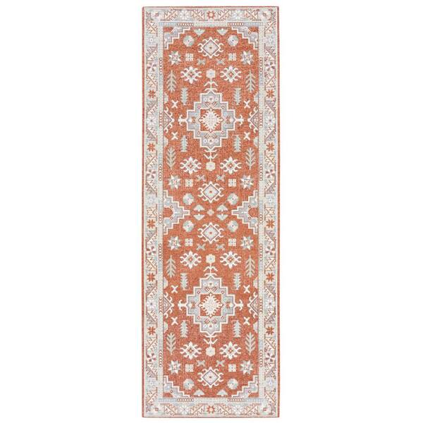 TOWN & COUNTRY LIVING Luxe Livie Forever Vintage Rust Ivory 24 in. x 72 ...