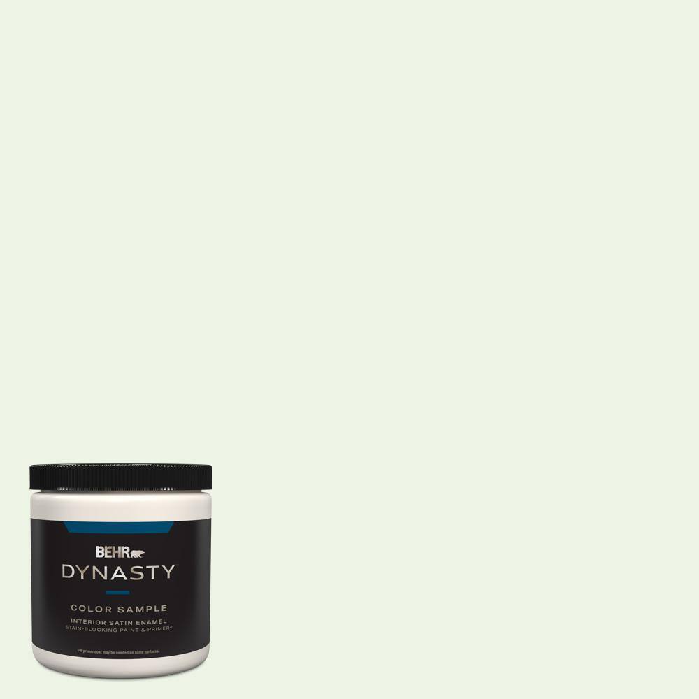 BEHR DYNASTY 8 oz. #440A-1 Parsnip Satin Enamel Stain-Blocking Interior ...