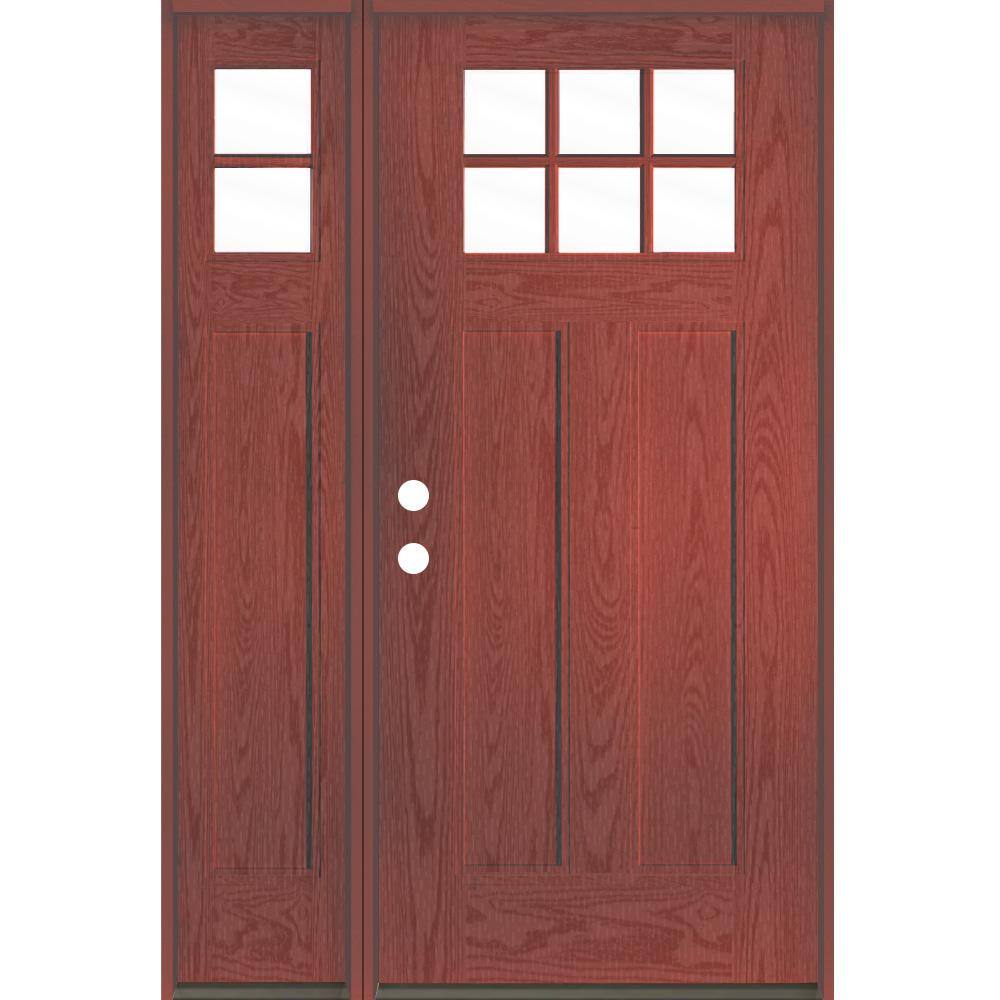 Krosswood Doors PINNACLE Craftsman 50 in. x 79 in. 6-Lite Right-Hand ...