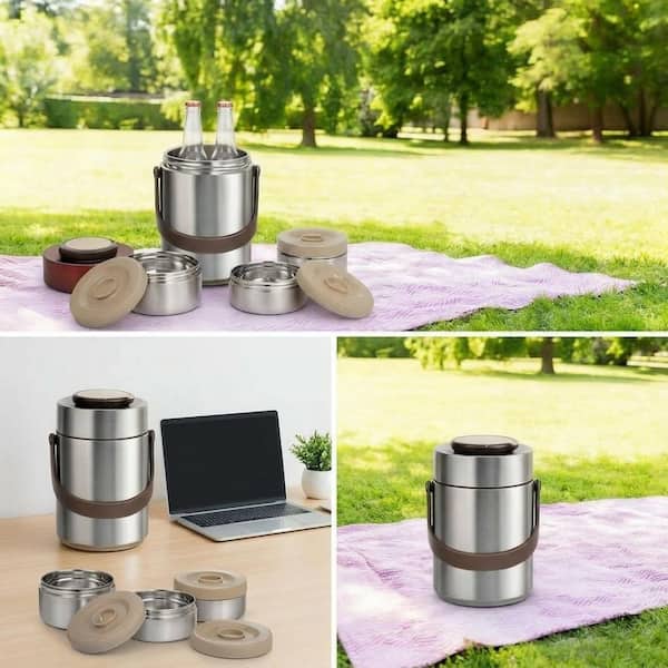 LAIFUCAM 67 oz. Stainless Steel Vacuum Insulated Wide Mouth Soup Food ...