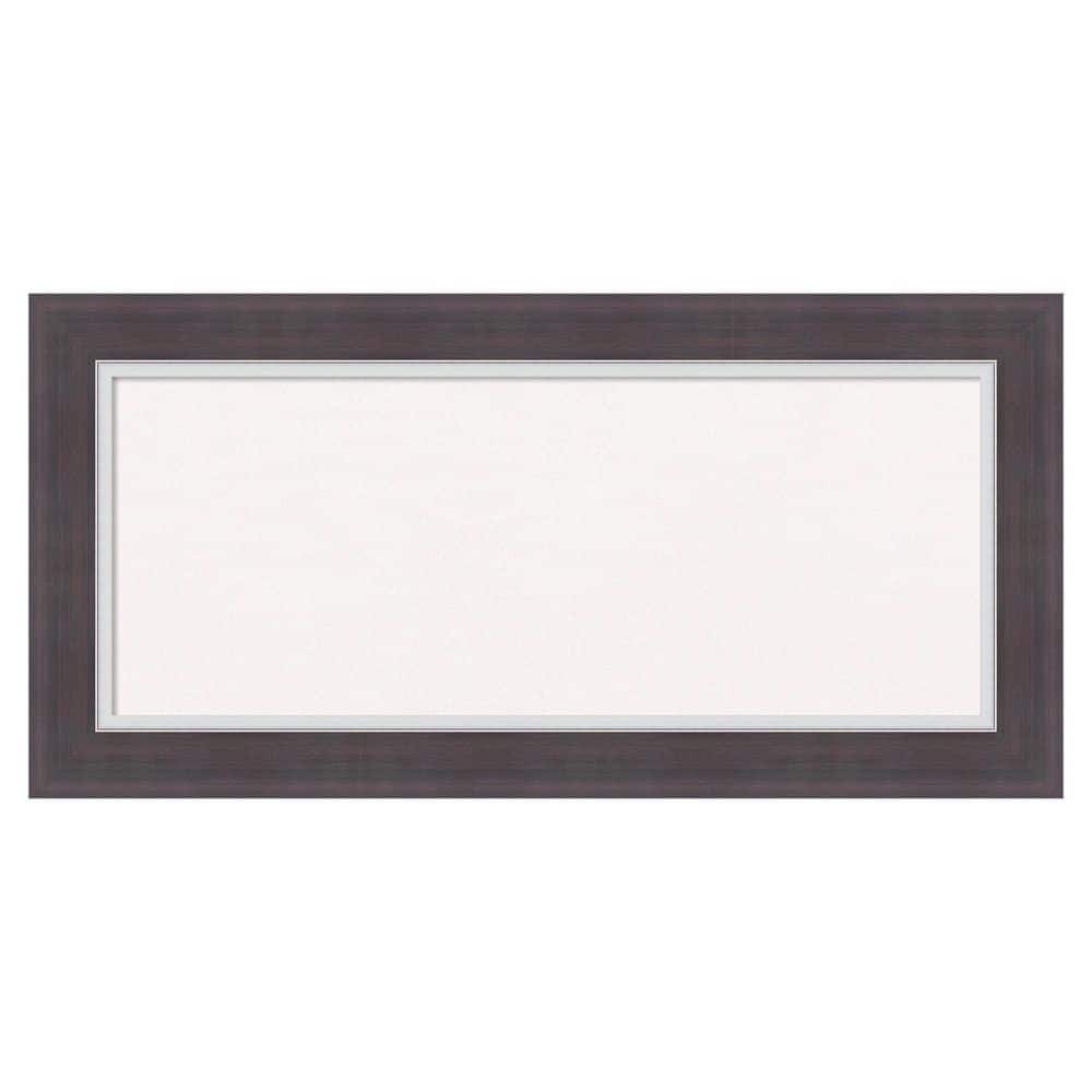 Amanti Art Ellie Brown Silver 36 in. x 18 in. Poly Framed White Cork ...