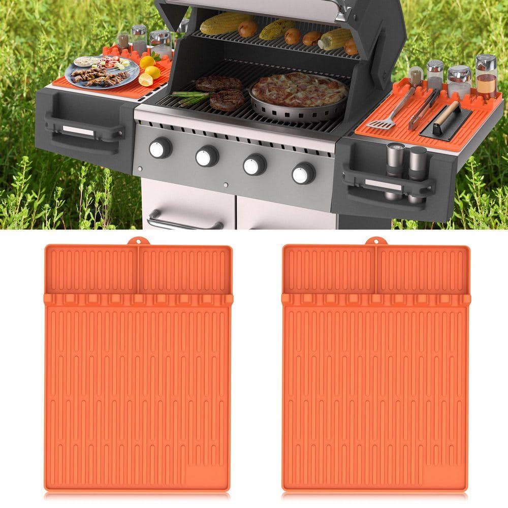 Primehome Silicone Griddle Tool Mat and Drip Pad Set for Blackstone ...