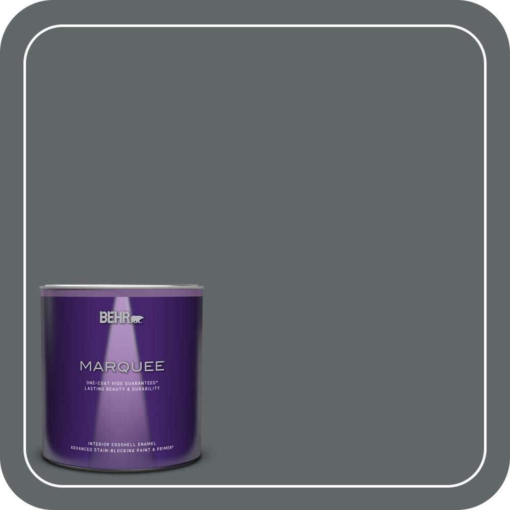 BEHR MARQUEE 1 qt. #N450-6 Binary Star One-Coat Hide Eggshell Enamel ...