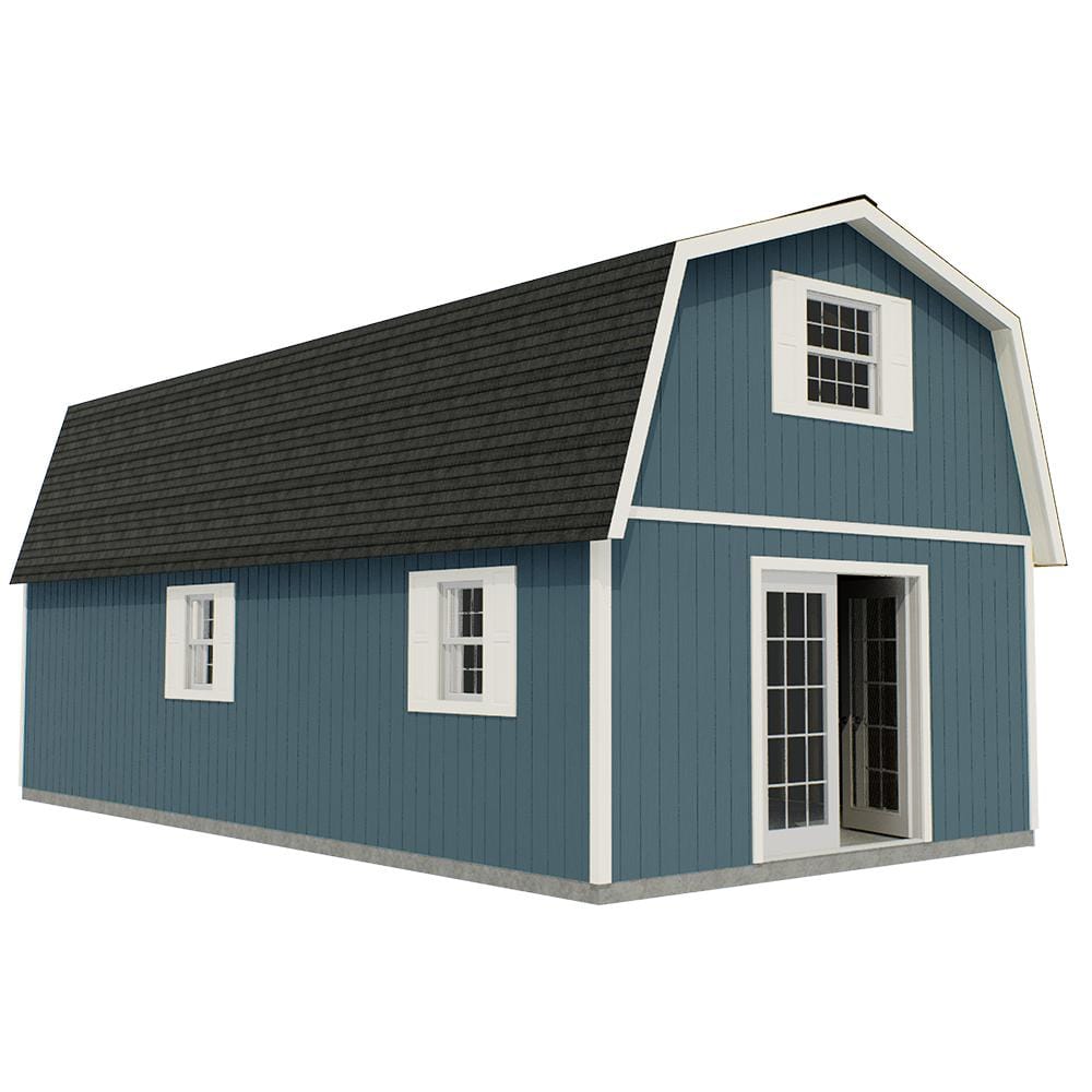 Best Barns Handcrafted Homestead XL 16 ft. x 20 ft. Two-Story Wood Barn ...