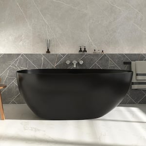 MEDUNJESS Luna 59 in. x 30.7 in. Stone Resin Solid Surface Matte ...