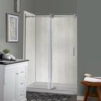 Lavish 35-1/2 in. x 35-1/2 in. x 82 in. Corner Drain Corner Shower ...