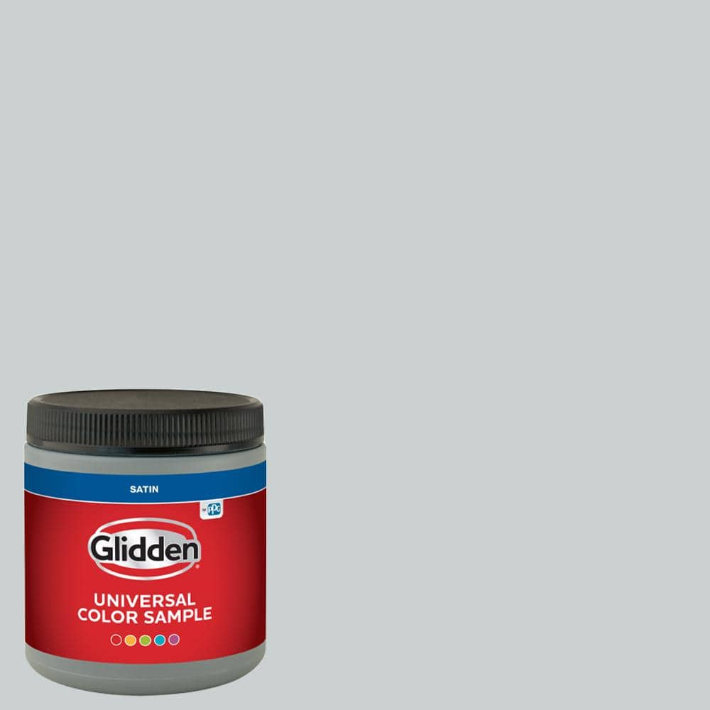 Glidden 8 oz. PPG1039-1 Ghost Whisperer Satin Interior Paint Sample ...