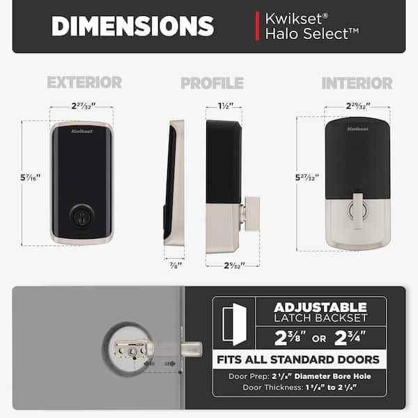 Kwikset HALO Select Touchscreen Wi-Fi and Matter Enabled Smart Lock ...