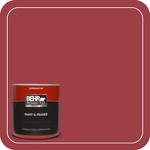 BEHR DYNASTY 1 qt. #QE-06 Reddest Red Semi-Gloss Exterior Stain ...