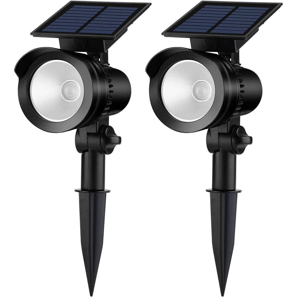 Cubilan Solar Spot Lights Outdoor - Waterproof Solar Garden Lights (2 ...